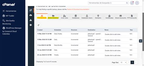 How To Restore A Backup Using Jetbackup Conexcol Cloud Colombia Sas