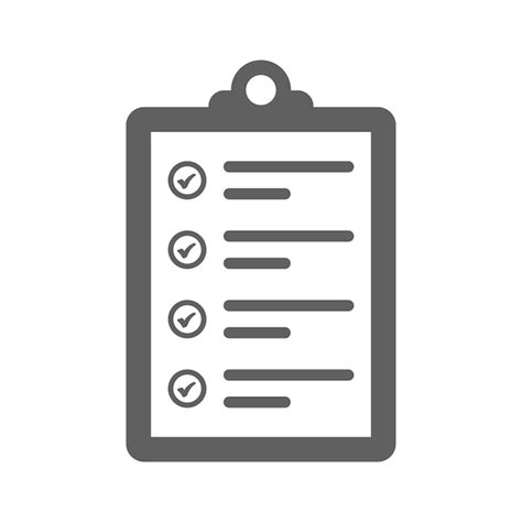 Premium Vector Checklist Tasks Done Icon Gray Vector Graphics