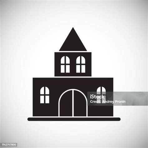 그래픽 및 웹 디자인에 대 한 배경 건물 아이콘입니다 간단한 벡터 기호입니다 웹 사이트 버튼 또는 모바일 앱에 대 한 인터넷 개념 기호입니다 0명에 대한 스톡 벡터 아트 및