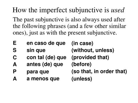 Ppt The Imperfect Subjunctive Powerpoint Presentation Free Download Id 2889572