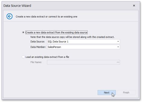 Create Data Extract Business Intelligence Dashboard Devexpress Documentation