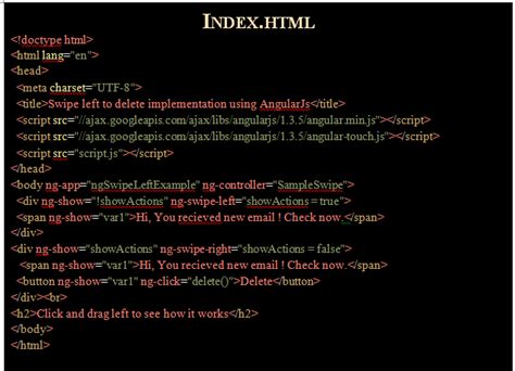How To Implement Swipe To Delete Feature In AngularJS
