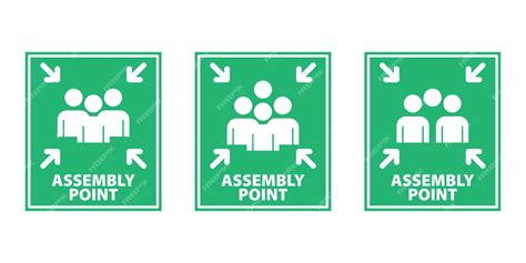 Premium Vector Assembly Point Vector Set For Various Template Or