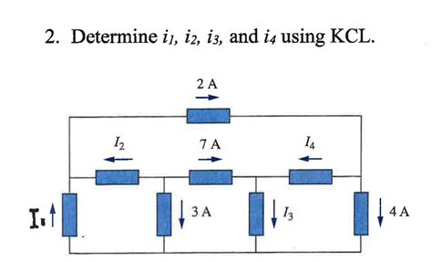 solved determine i1 i2 i3 ﻿and i4 ﻿using kcl