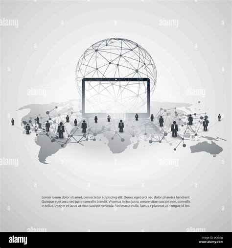 Networks Business Connections Abstract Cloud Computing And Global