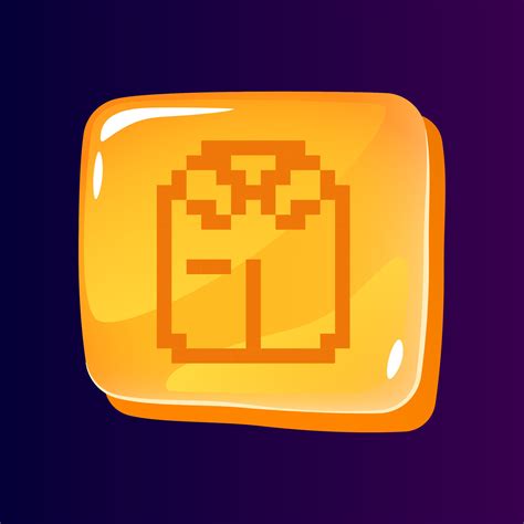 formal clothes glossy ui button with pixelated icon 16090460 vector art