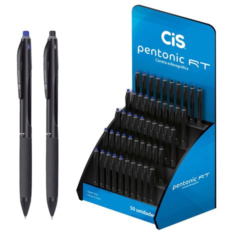 Caneta Esferografica 07 Pentonic Rt Cis Preta Azul Sakura Shop Magazine
