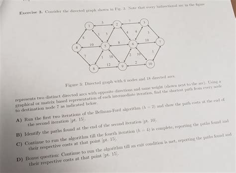 solved exercise 3 consider the directed graph shown in fig 3