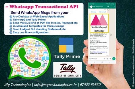 Whatsapp Transactional Api At Best Price In Thane By My Technologies