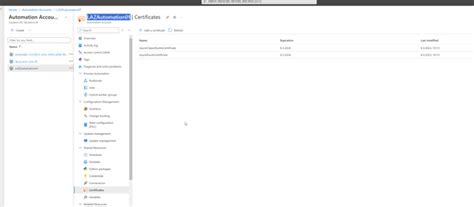 create azureautomation certificate r azure