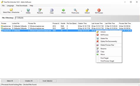 Free File Unlocker Download Softpedia