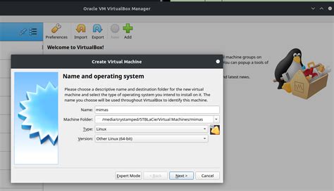 Linux Version To Choose When Creating A New Virtual Machine Using Oracle Vm Virtualbox Diy