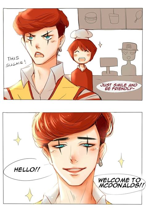 Ronald Mcdonald Fanart Anime Mcdonalds As A Human Mcdonalds X Burger