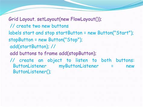 GUI Components In Java PPTX Programming Languages Computing