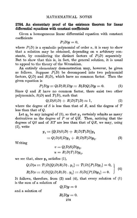 2784 An Elementary Proof Of The Existence Theorem For Linear Different