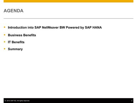 Sap Netweaver Bw Powered By Sap Hana Pptx Databases Computer