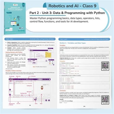 Icse Robotics And Ai Book For Class 9 Subject Code 66