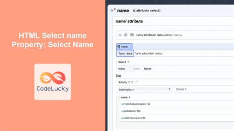 html form name property form name codelucky