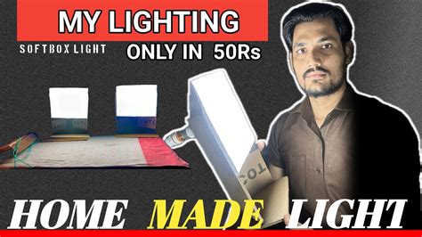 How To Make Softbox Light At Home Diy Softbox Light With Stand For Youtube Videos Best Light