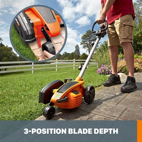 Worx Electric Lawn Edger And Trencher 7 5 In Push Walk Behind Electric