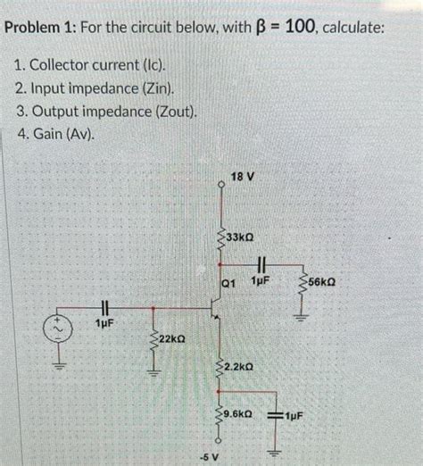 Solved Problem For The Circuit Below With B Chegg