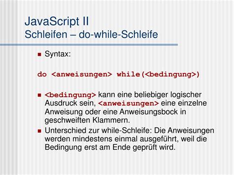 Ppt Einführung In Javascript Ii Powerpoint Presentation Free