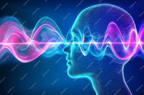 Neural Pathways Energy Flow Resonance Signal Transmission And Matrix Abstract Head With Flowing