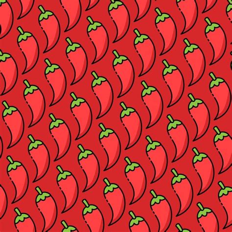 Premium Vector Chili Pepper Pattern Design Or Background