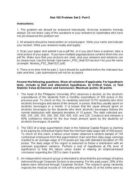 Problem Set 2 Part 2 Pdf