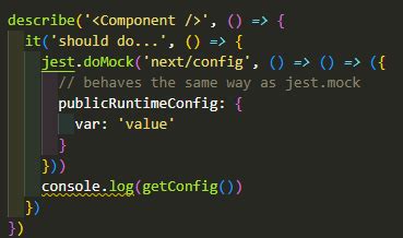 Is It Possible To Mock PublicRuntimeConfig With Jest Vercel Next Js Discussion GitHub