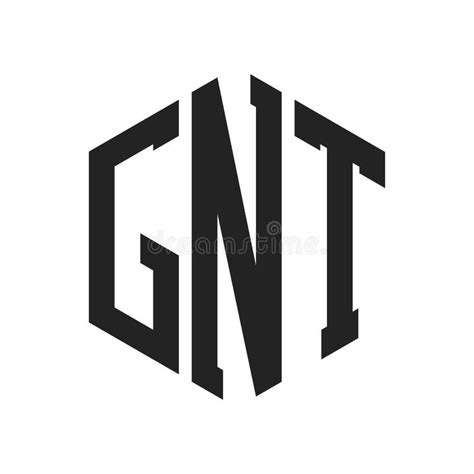 Gnt Logo Design Initial Letter Gnt Monogram Logo Using Hexagon Shape
