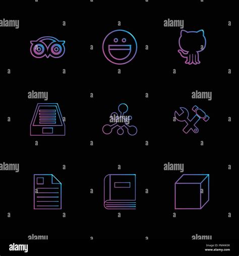 Github Icon Vector Hi Res Stock Photography And Images Alamy
