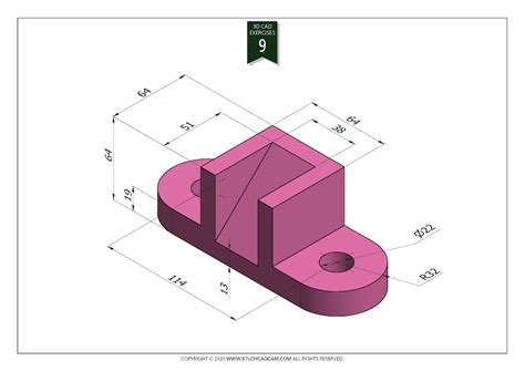 Autocad 3d Practice Drawing Exercise 28 Autocad 3d Ex
