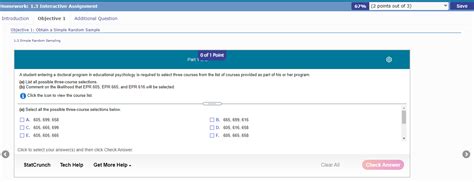 Homework 13 Interactive Assignment 67 2 Points