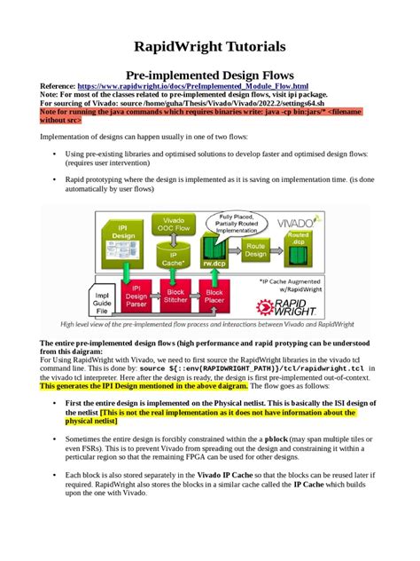 Rapidwright Tutorials 3 Odt Pdf Field Programmable Gate Array