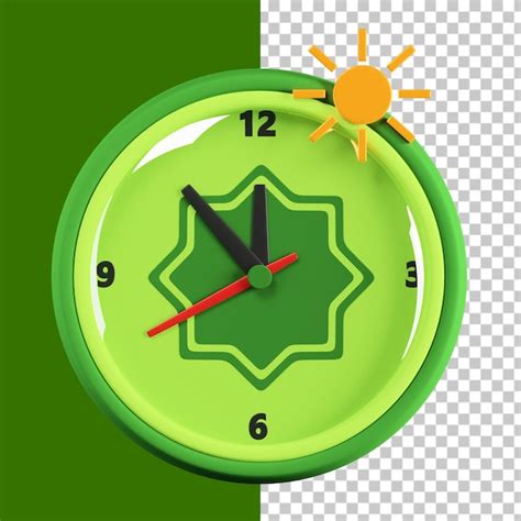 Premium Psd Fasting Hours 3d Illustration