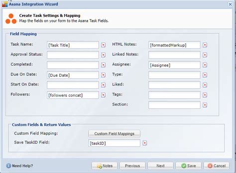 Asana Integration Logiforms Help Center