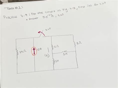 Solved Practice For The Circuit In Fig Find I T Chegg Com
