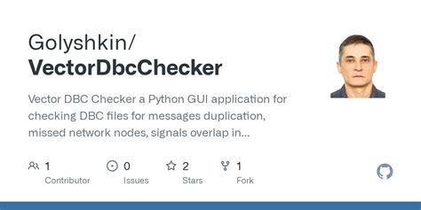 Github Golyshkinvectordbcchecker Vector Dbc Checker A Python Gui