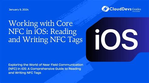 Working With Core NFC In IOS Reading And Writing NFC Tags