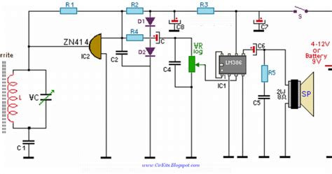 Radio Digital Ic Circuit Electronic Design Schematic Circuit Power Diagram