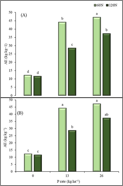 Maize Agronomic Efficiency Ae For Applied N Fertilizer Under