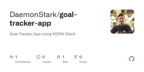 github daemonstark goal tracker app goal tracker app using mern stack