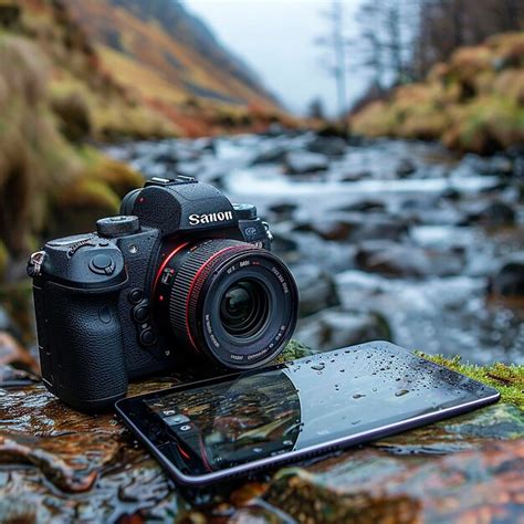 Dslr And Tablet Premium Ai Generated Image