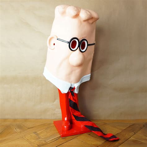 1990s Vintage Dilbert Halloween Purim Costume Rubber Mask