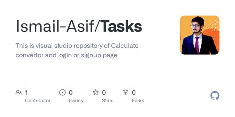 GitHub Ismail Asif Tasks This Is Visual Studio Repository Of