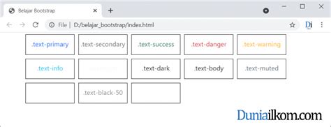 Tutorial Bootstrap Part 7 Cara Mengubah Warna Teks