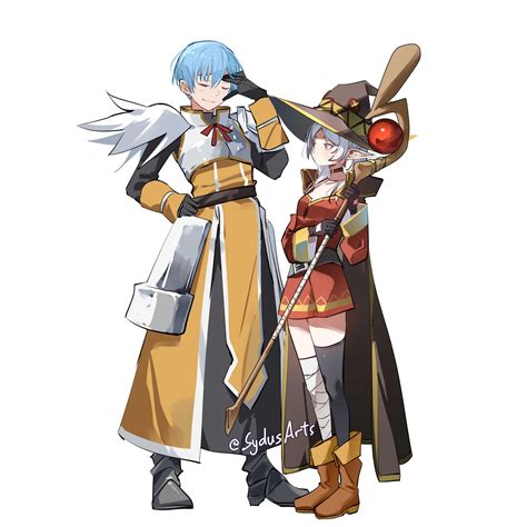 Megumin Frieren Darkness And Himmel Kono Subarashii Sekai Ni