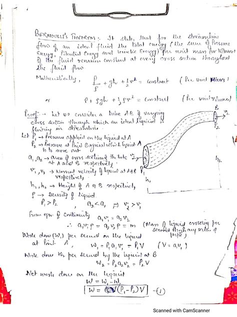 Bernoullis Theorem Pdf