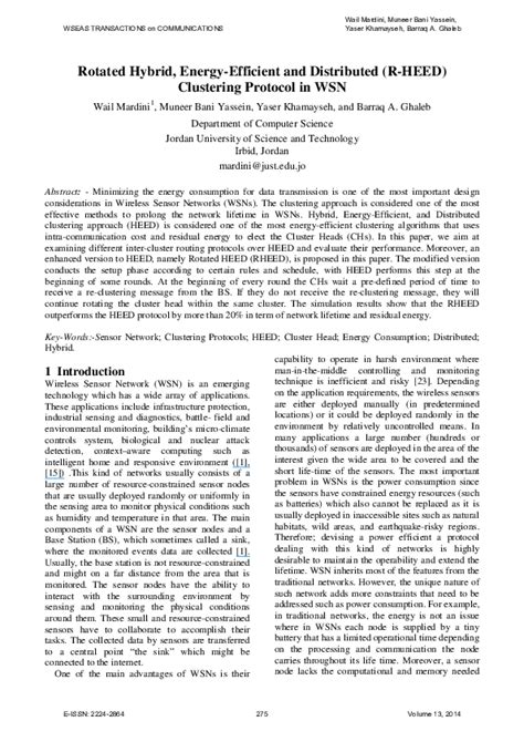 Pdf Rotated Hybrid Energy Efficient And Distributed R Heed